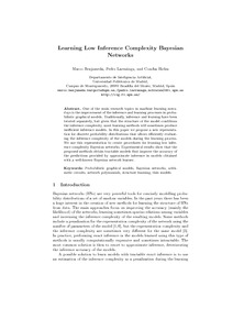 Learning low inference complexity Bayesian networks | Archivo Digital UPM